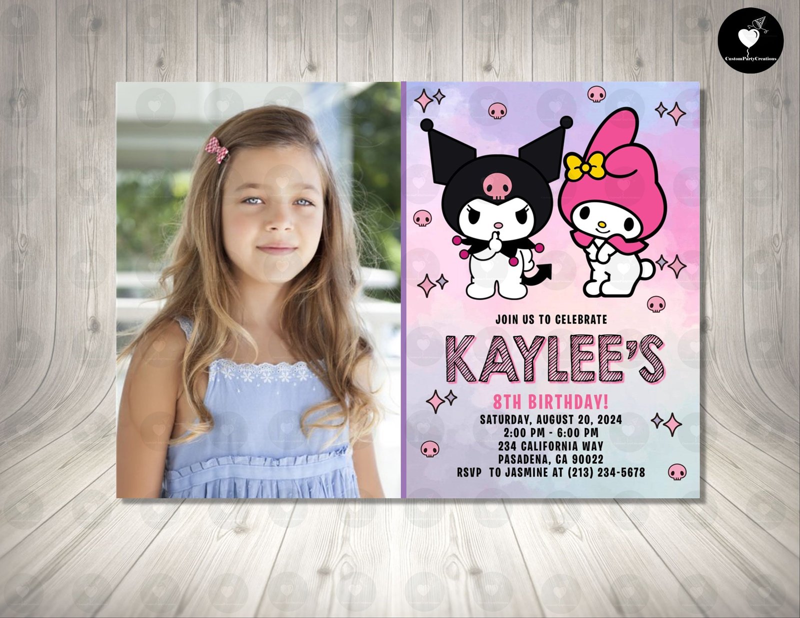 Kuromi And My Melody Custom Party Creations